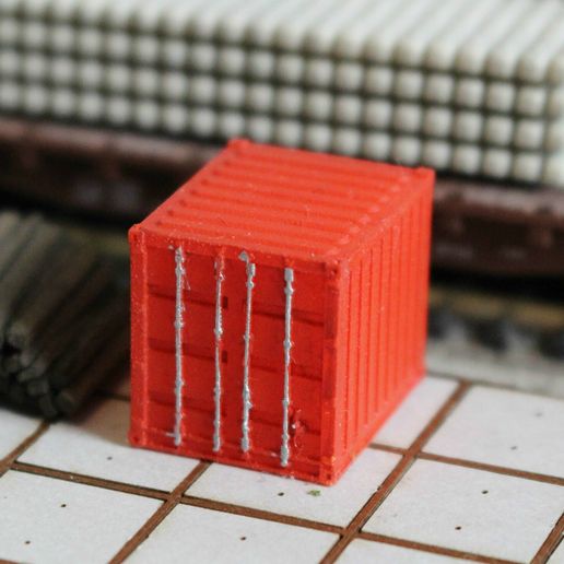 🚧 N Scale 10ft Container・ STL File for 3D printing・Cults
