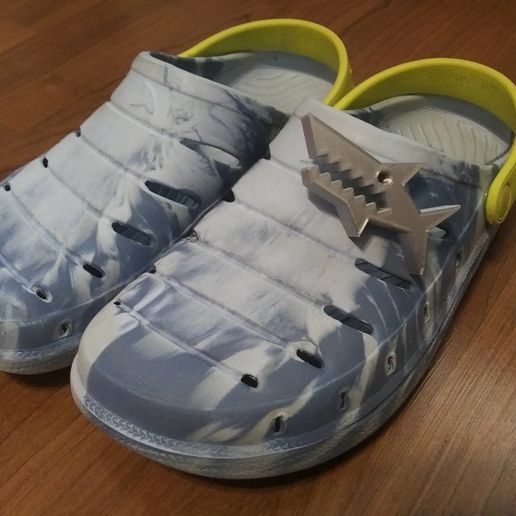 Free 3D file Shark Crocs Charm 🦈 ・Template to download and 3D print・Cults