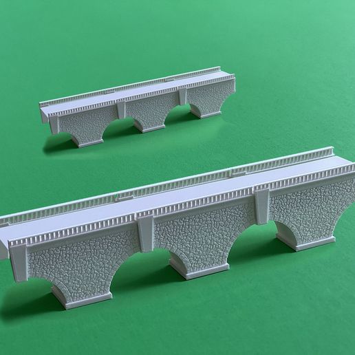 🌉 STONE ARCH BRIDGE HO and N SCALE・Free 3D File for ・Cults