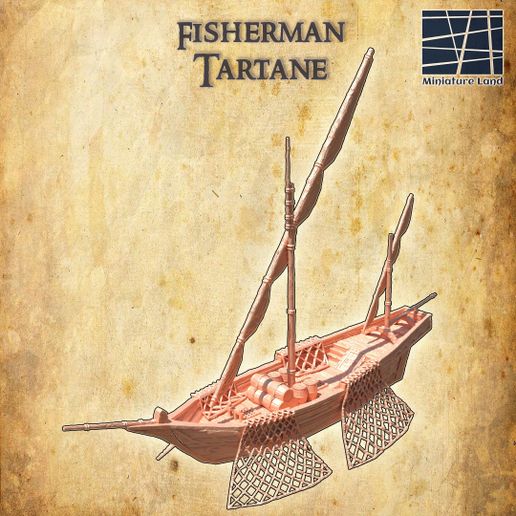 🎲 Fisherman Tartane 28 mm Tabletop Terrain・ 3D File for ・Cults