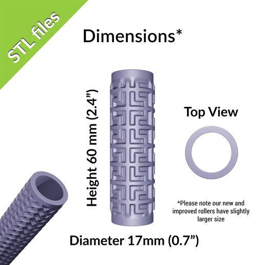 🐉 Texture Mini Rollers for polymer clay, set of four rollers, Chinese ...