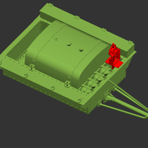 🪖 Lorraine TRC 37L Tank Supply Tractor Trailer・ STL File for 3D ...