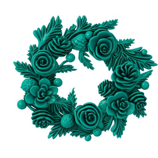 🎄 Christmas wreath / 3d Christmas wreath / wreath stl / wreath / winter ...