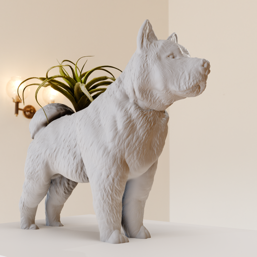 STL file american akita planter pot flower vase stl 🪴 ・3D printer ...