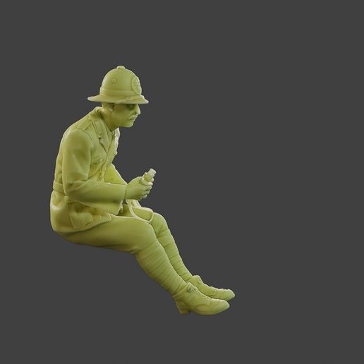 🤌 Italian officer Sit ww2 IT1・ 3D File for ・Cults
