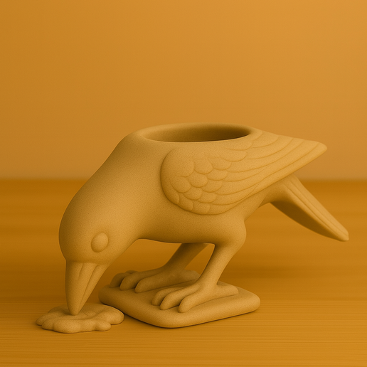 🐦 Bird & Crow Planter Set – 3D Printed Decorative Pots・ STL File for 3D ...
