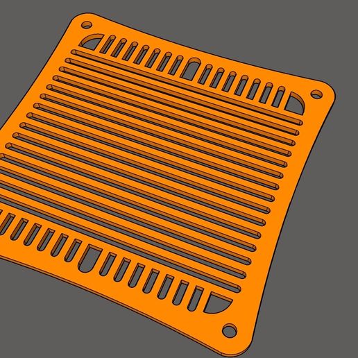 🖥️ 120mm Fan Grill・Free STL File for 3D printing・Cults