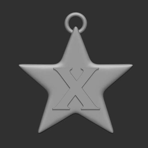 🔑 X Word Charm v3 3D Printable Model・ STL File for 3D printing・Cults
