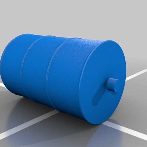 🛢️ 200 litre oil drum G scale・Free 3D File for ・Cults