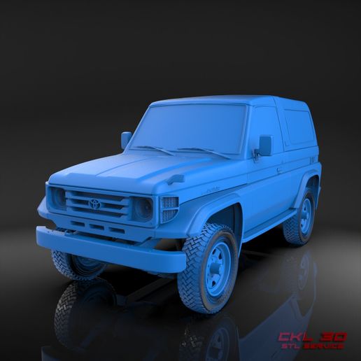 STL file Toyota Land Cruiser J70 3door 1990 STL PRINTABLE 🚗 ・3D printer ...