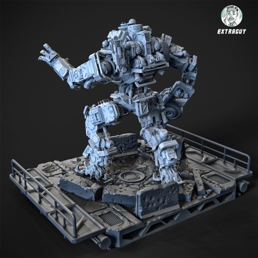 🤖 Big Particle Robot Poseable Set 100mm (approx. height)・ 3D File for ...