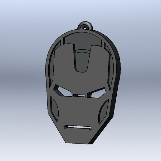 STL file IRONMAN MASK KEYCHAIN 🗝️ ・3D printing template to download・Cults
