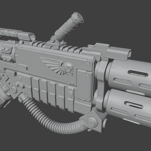 🛰 Multi-melta - Space Marine・ STL File for 3D printing・Cults
