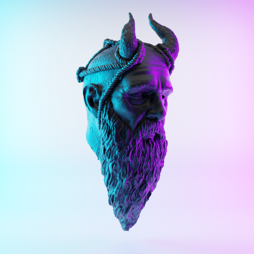 🗝️ Keychain Mimir God of War・ STL File for ・Cults