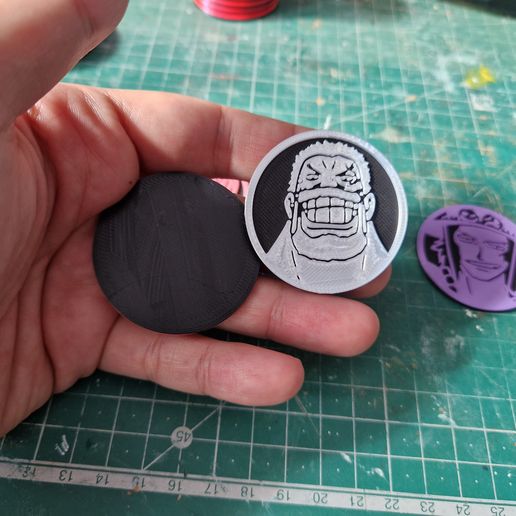STL file One Piece Collectible coin: Marine Garp 🪙 (3MF)・3D printable ...