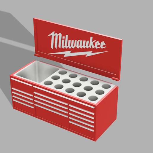 🧰 Milwaukee Toolbox Pen Holder・ STL File for 3D printing・Cults