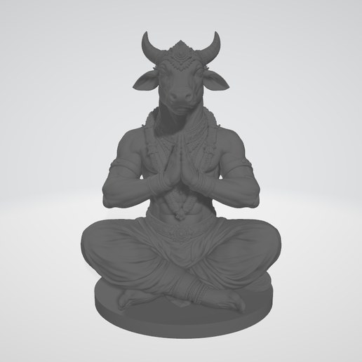 🐂 Nandi Human Body Bull Head STL | Exclusive Nandi Avatar 3D Model for ...