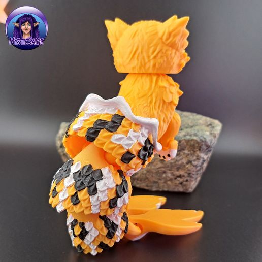 3D file MerCat - Mermaid Cat 🧜‍♀️ ・3D print design to download・Cults