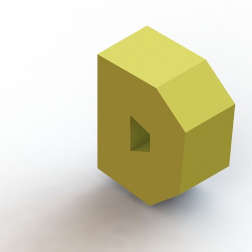 Download free STL file Letter D • 3D printing template ・ Cults