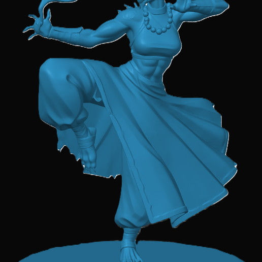 ♀️ Female Dragonborn Monk・Free STL File for 3D printing・Cults