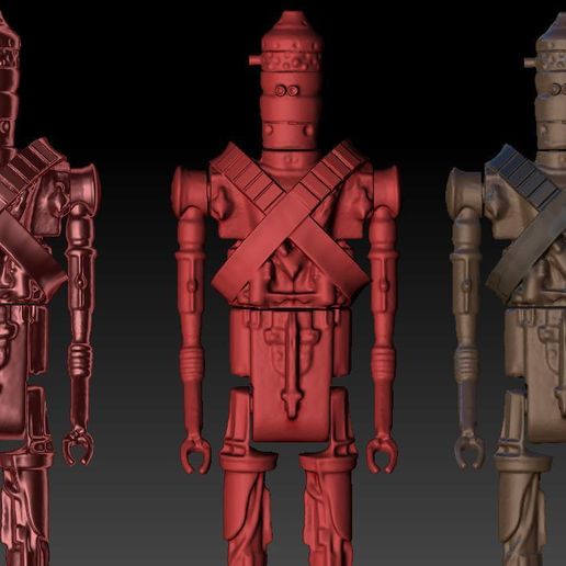🫡 The Mandalorian IG-11 .3D action figure .OBJ Kenner style.・ 3D File ...