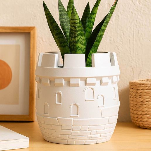 🏰 Castle Tower Plant Pot – No Supports – Medieval Fantasy Planter STL ...