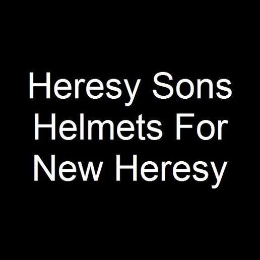 🆕 Heresy Sons Helmets for new Heresy・ 3D File for 3D printing・Cults