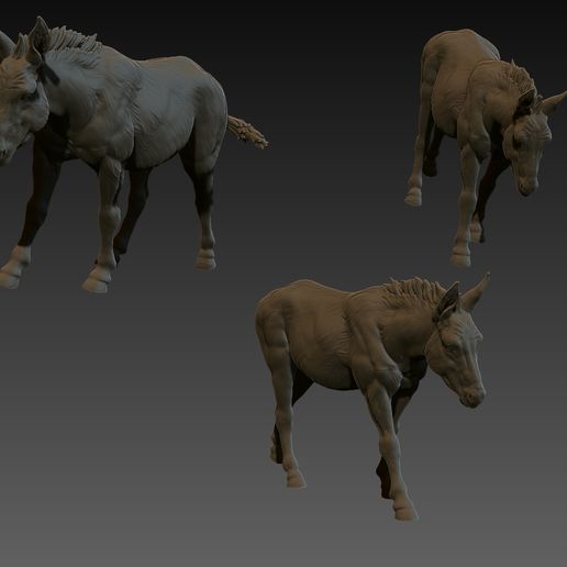 STL file Donkey 3d print 🐎 (OBJ)・3D printable model to download・Cults