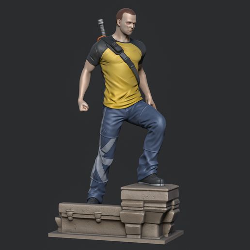 🗿 Infamous 2 - Cole MacGrath.・ STL File for 3D printing・Cults