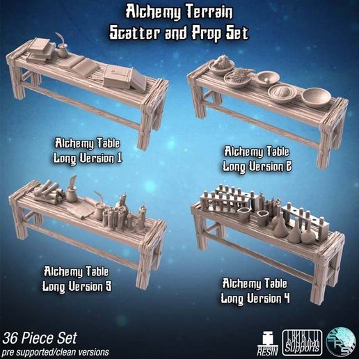 🎲 Alchemy Themed Terrain Set・ 3D File for ・Cults
