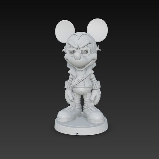 🐁 Mickey Mouse urbano imprimible en 3D・Archivo STL para Impresión 3D・Cults