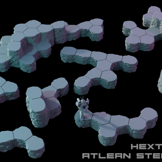 🗺️ HEXTECH - Hex Hills - Grasslands Map Pack (Battletech Compatible ...