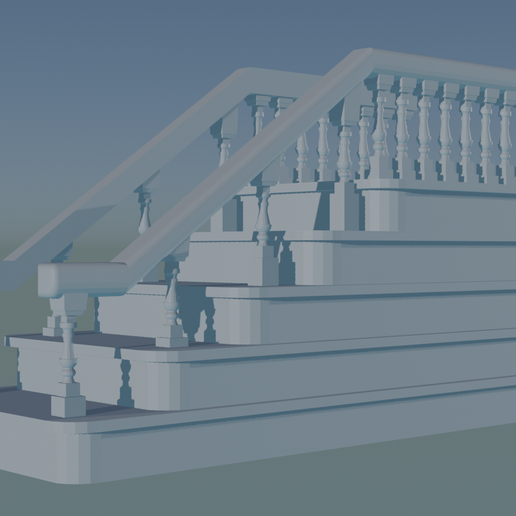 🪜 3D Staircase STL Model・ STL File for 3D printing・Cults