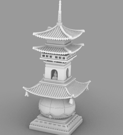 🇯🇵 ancient chinese tower, japan, 3D printed tower model・ STL File for ...
