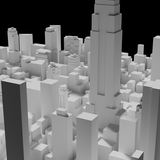 🆕 New York City Midtown Manhattan 3D Print File | STL file for 3D ...