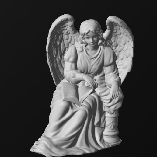 STL file Beautiful Angel holding Bible - Highly detailed 👼 ・3D printing ...