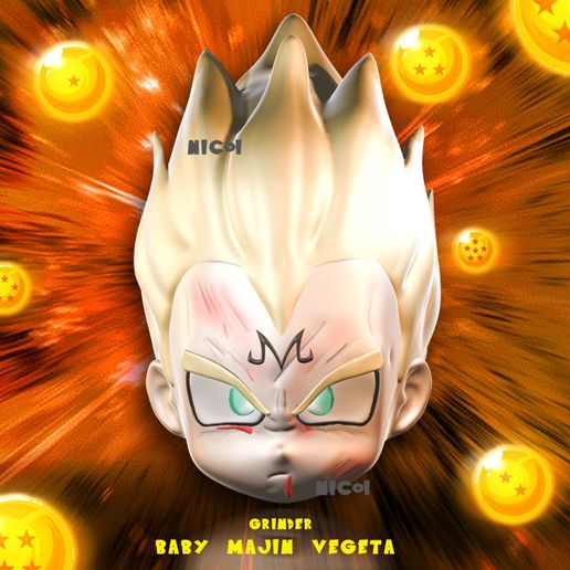 3D file Baby Majin Vegeta VOL 2 👶 ・3D print model to download・Cults