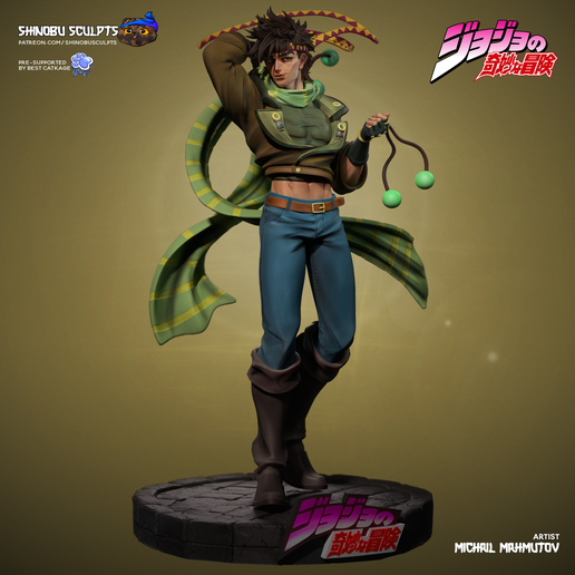 ♂️ Joseph Joestar | JOJO's Bizarre Adventure・ 3D File for 3D printing・Cults