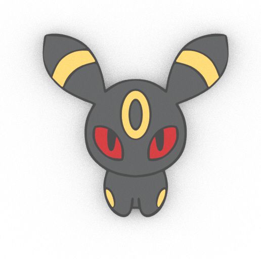 STL file umbreon chibi 🦊 ・3D printer model to download・Cults