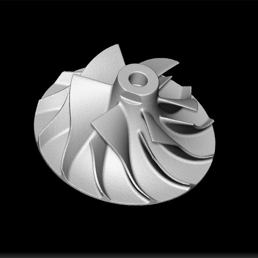 STL file Compressor Wheel 49mm - 3D Print Turbo Wheel - Compressor ...