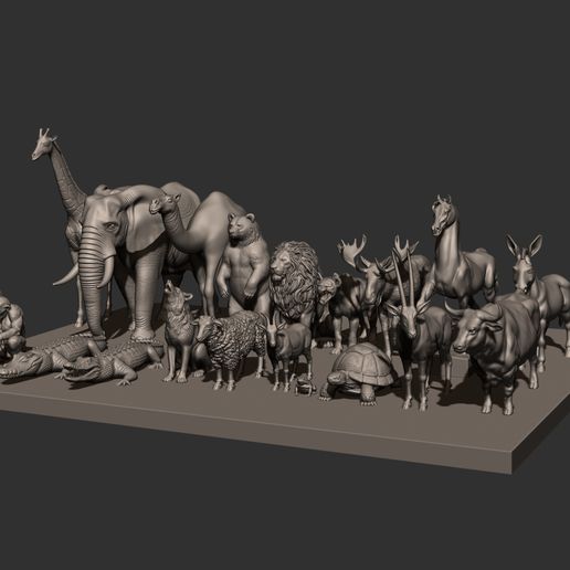 🐄 Animal Kingdom Wildlife set STL Files Modelo imprimible en 3D・Archivo ...
