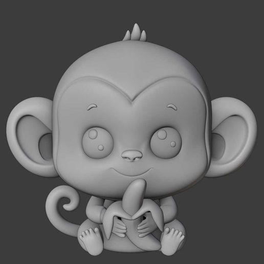 🐒 Monkey・ STL File for 3D printing・Cults