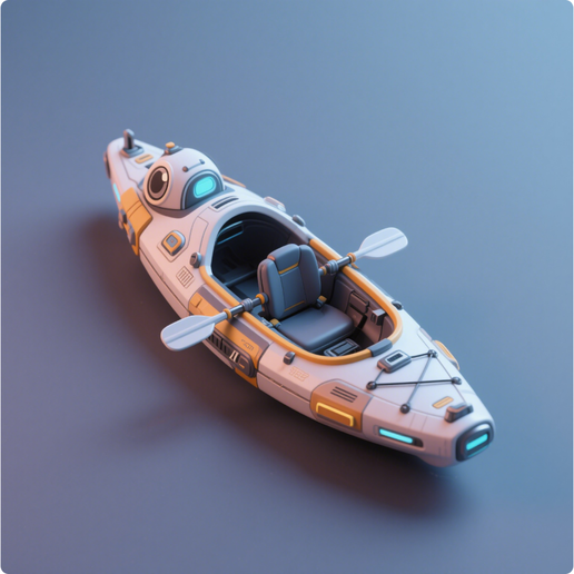 ️ kayaking・ STL File for 3D printing・Cults
