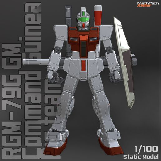 3D file RGM-79G GM Command Guinea Pig Team 🇬🇳 ・3D printing idea to ...