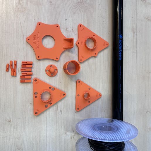 📶 DIY Vertical Multi Band Fan Dipole.・ STL File for 3D printing・Cults