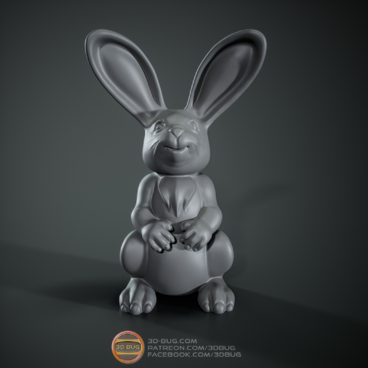 🐇 Rabbit Toy・ STL File for 3D printing and CNC machining - Laser ...