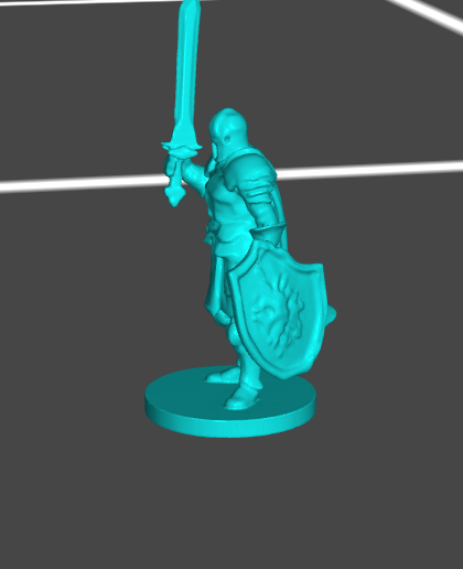 🎲 Knight with heavy armor・Free STL File for 3D printing・Cults