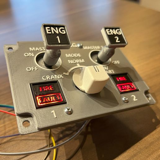 ️ AIRBUS A320 DIY Series - ENGINE START PANEL・ STL File for 3D printing ...