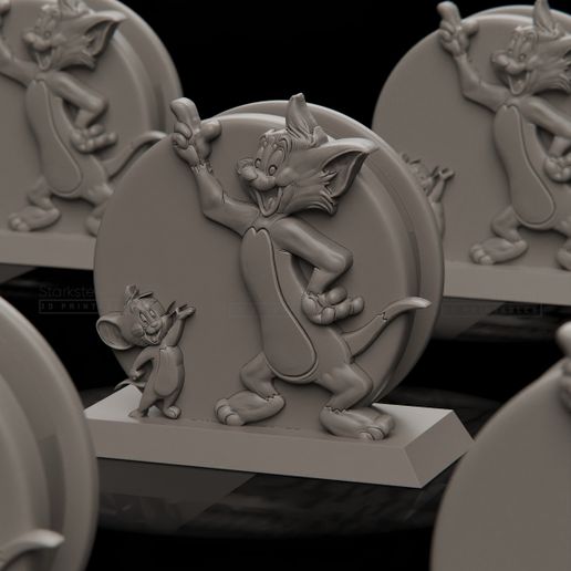 Archivo STL TomandJerry Pen Holder 🖊️ (OBJ)・Diseño de impresora 3D para ...