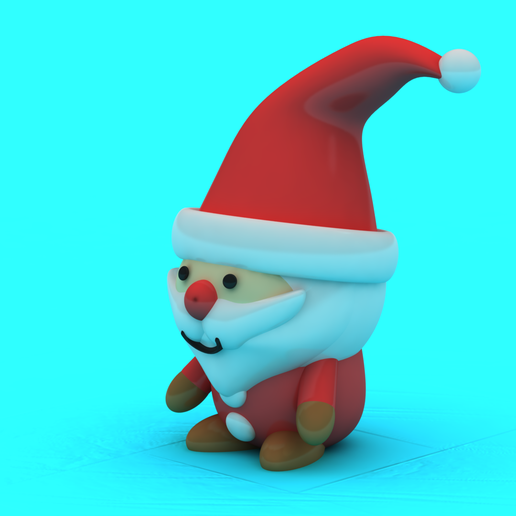 🎅 Title Cute Santa Character 3D Model – Stylized Christmas Figure・ STL ...
